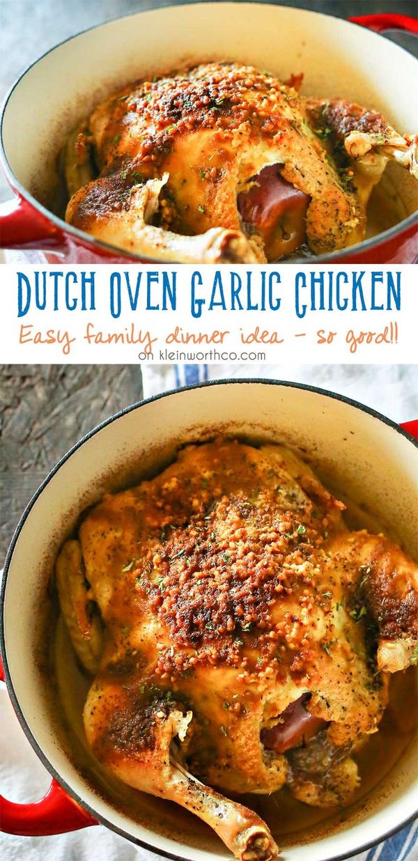 Dutch Oven Garlic Chicken Dutch Oven Garlic Chicken